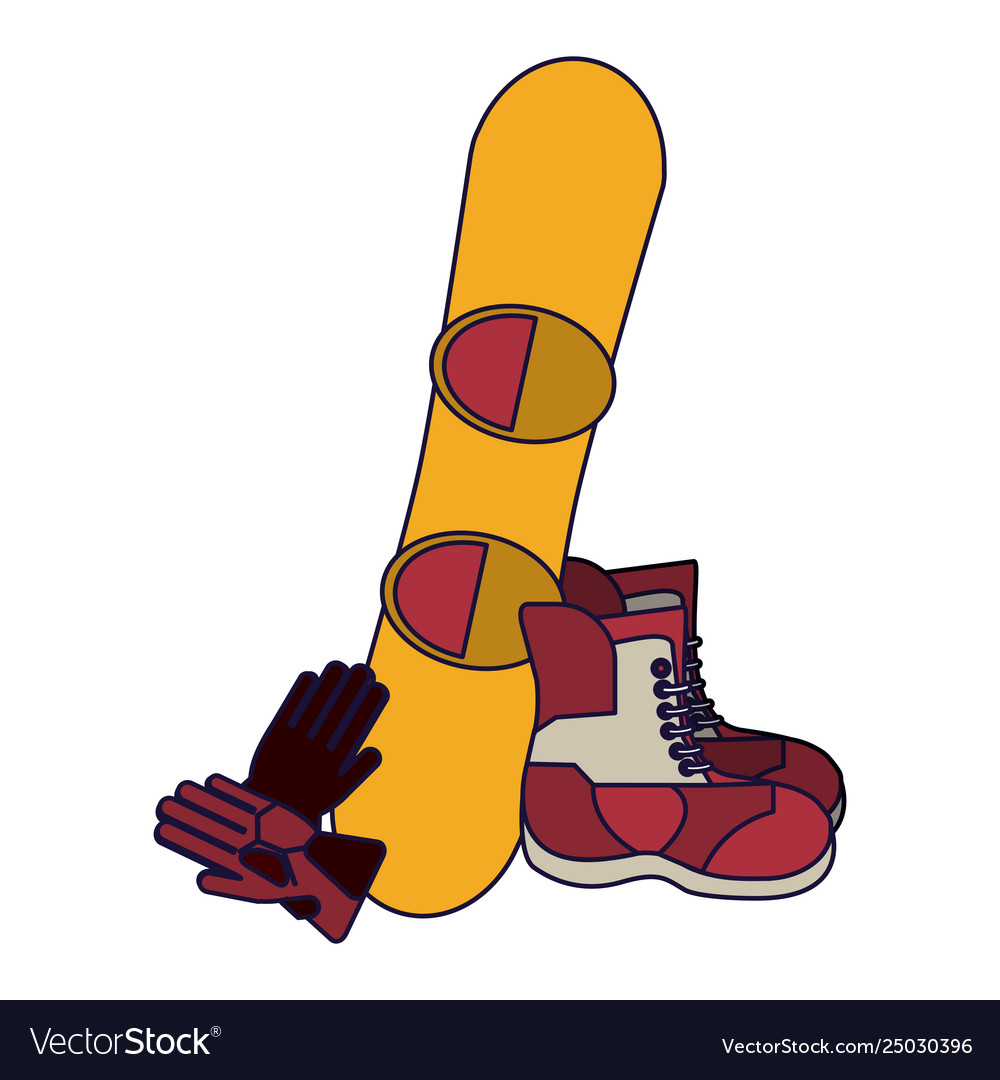 Winter sport equipment Royalty Free Vector Image