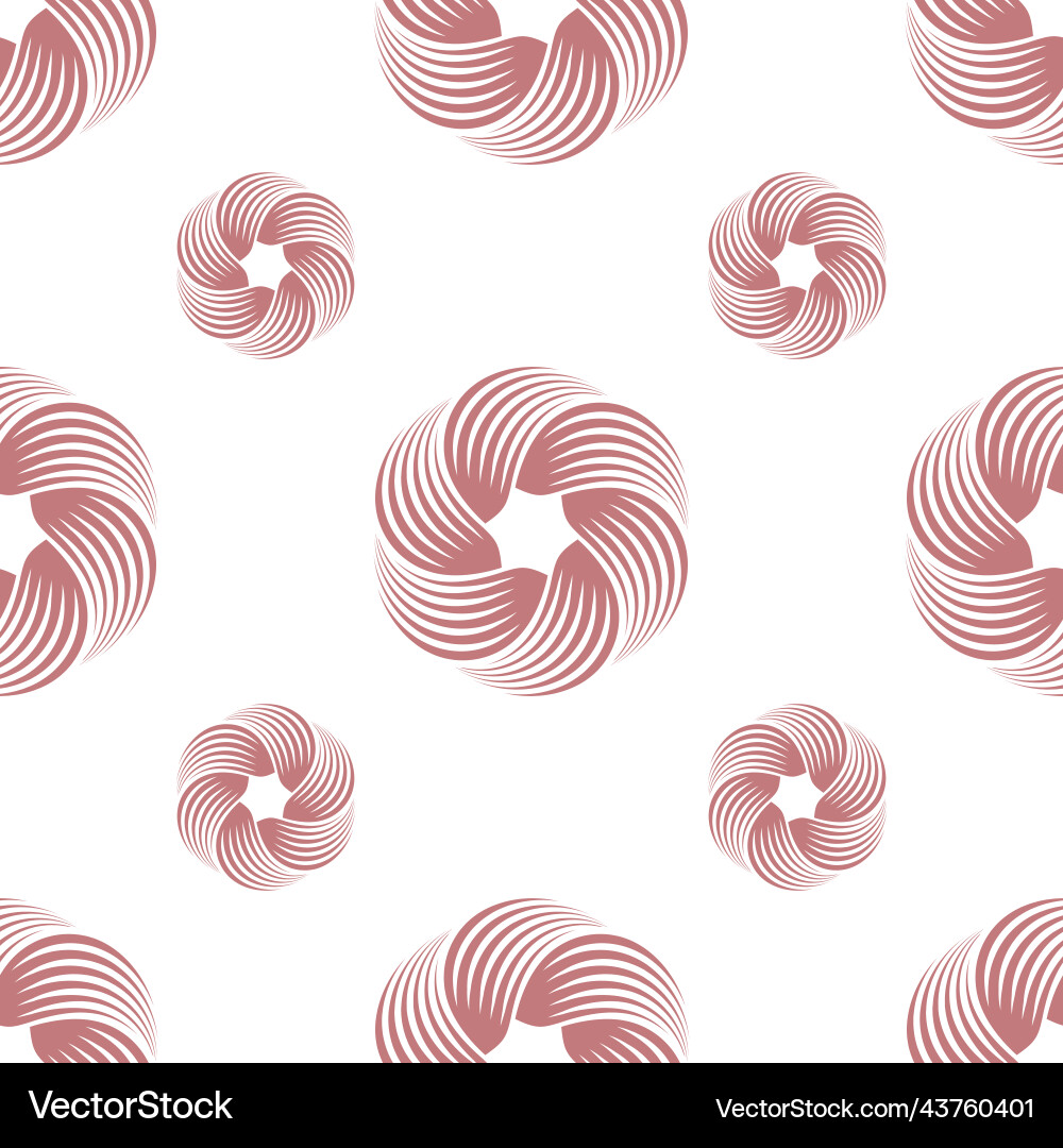 Abstract swirl or twisted geometric seamless Vector Image