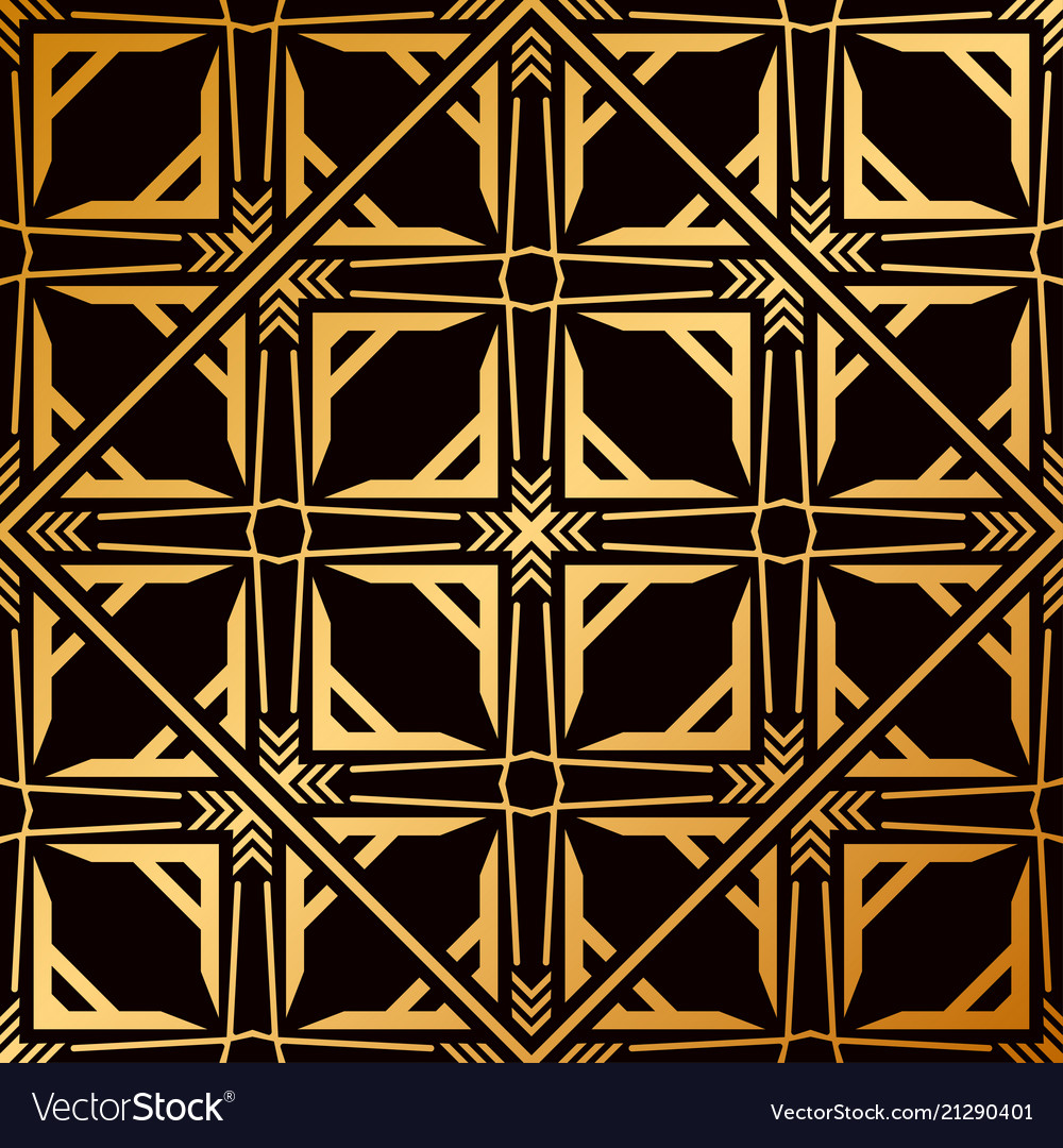 Art deco pattern Royalty Free Vector Image - VectorStock