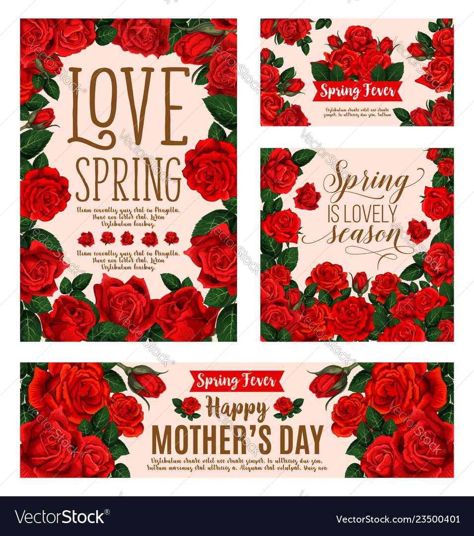 Flower card for spring season or mother day design