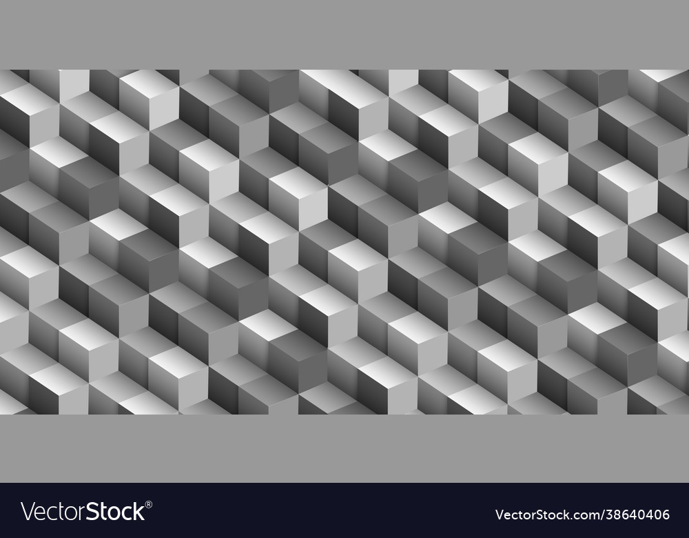 Abstract geometric cube background optical Vector Image