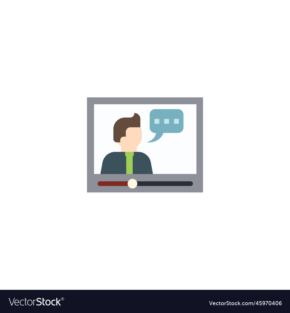 Video training creative icon from e-learning Vector Image