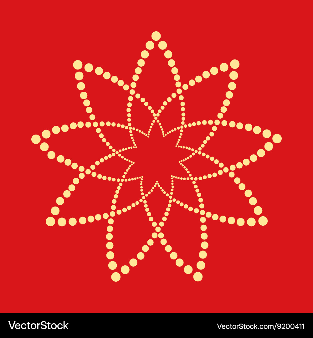 Abstract dotted shape design element Royalty Free Vector