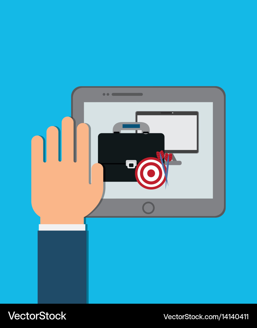 Digital advertising and marketing Royalty Free Vector Image