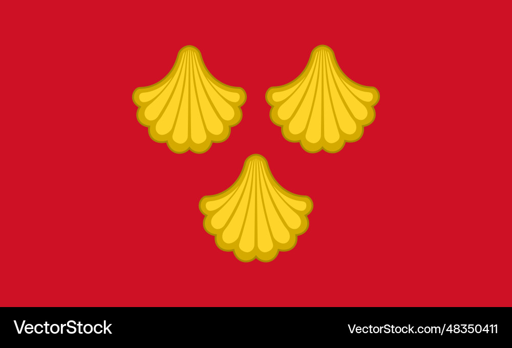 Flag of st james Royalty Free Vector Image - VectorStock