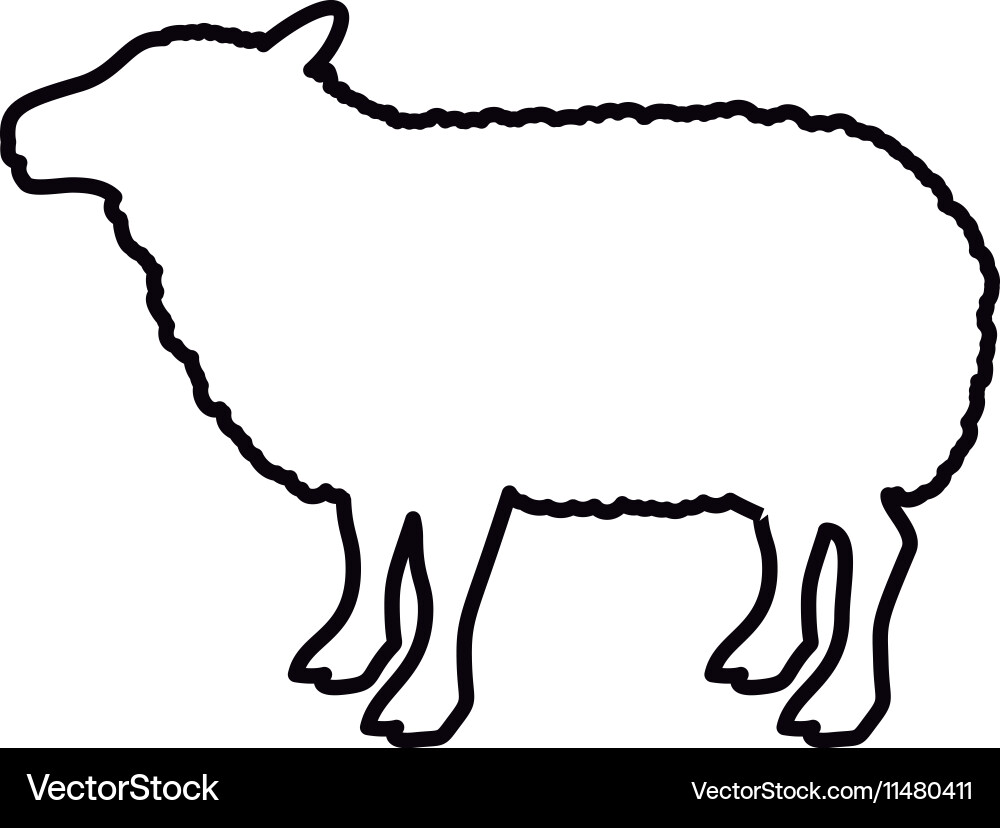 Lamb livestock animal design Royalty Free Vector Image