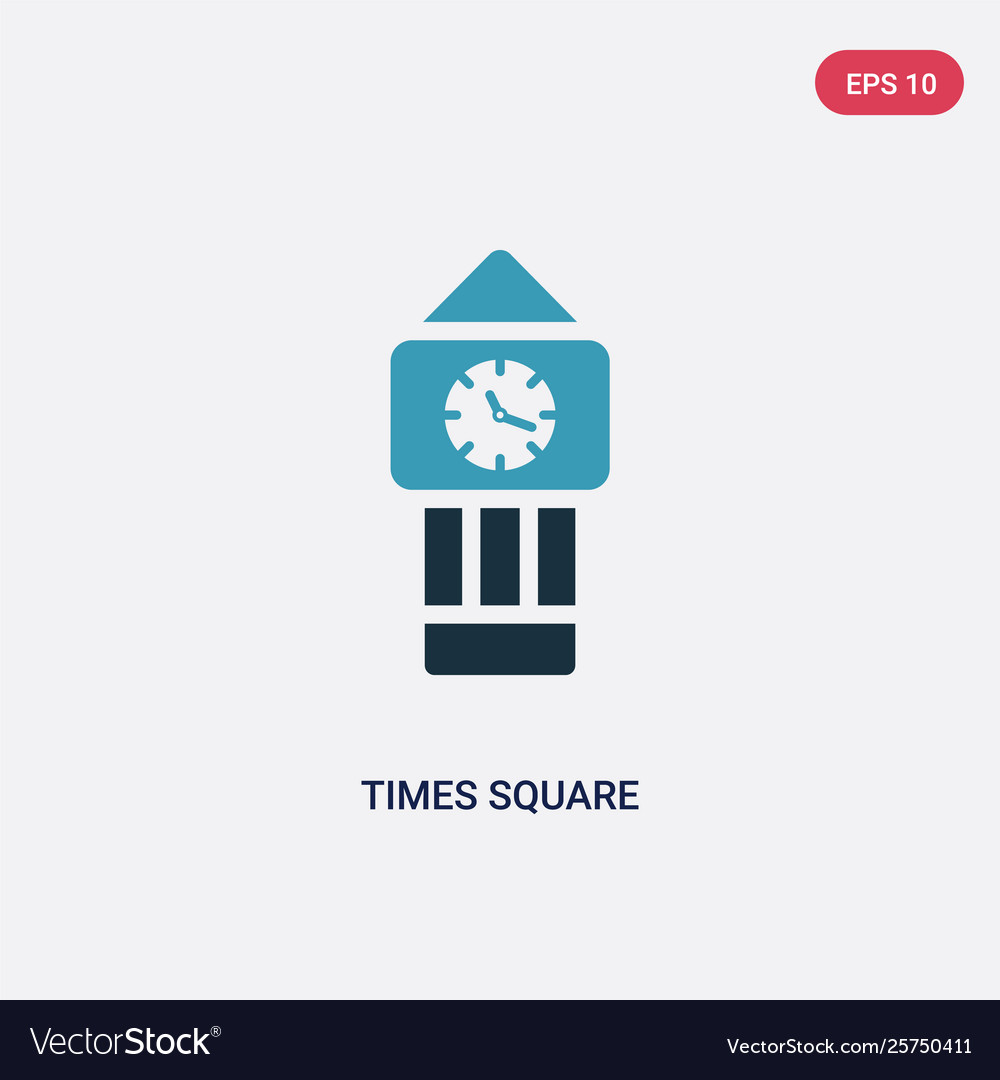 Two color times square icon from tools Royalty Free Vector