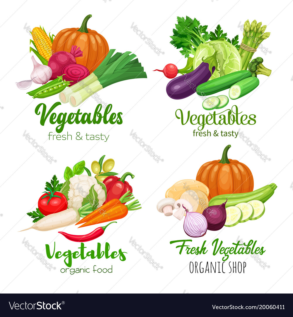 Vegetables Royalty Free Vector Image - VectorStock