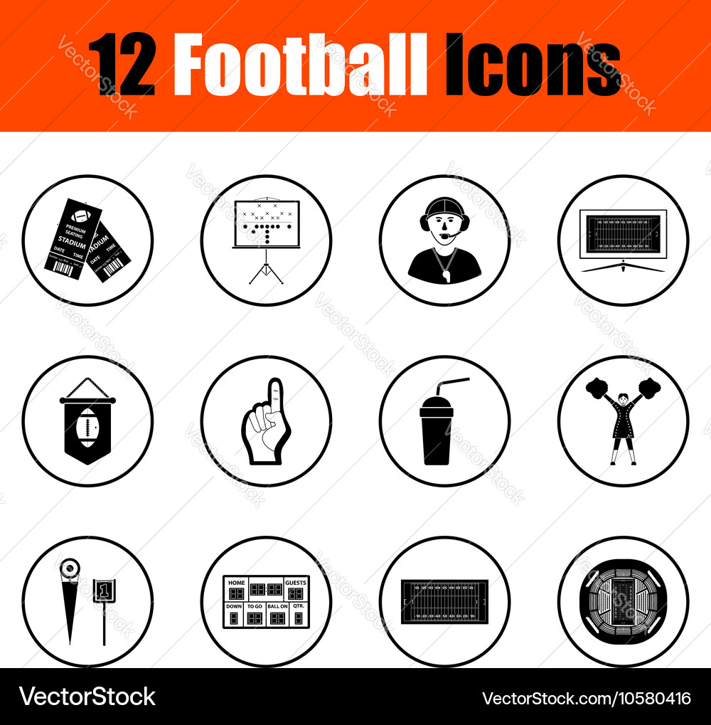 American football icon Royalty Free Vector Image