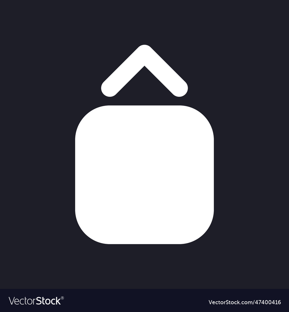 Jump animation white pixel perfect solid ui icon Vector Image