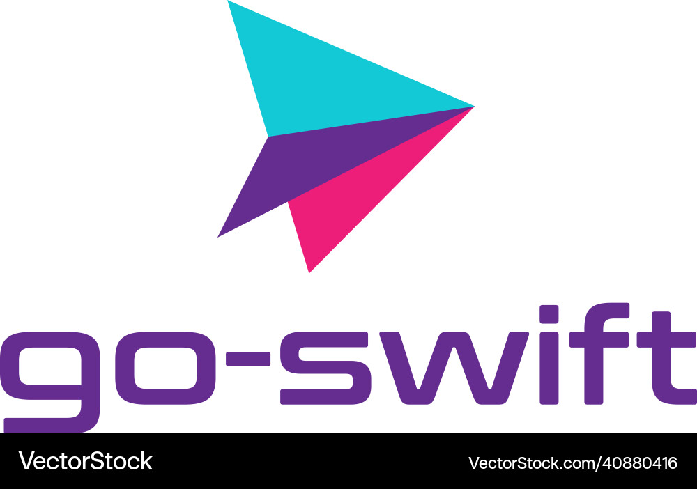 Modern flat colorful protect wings logo design Vector Image