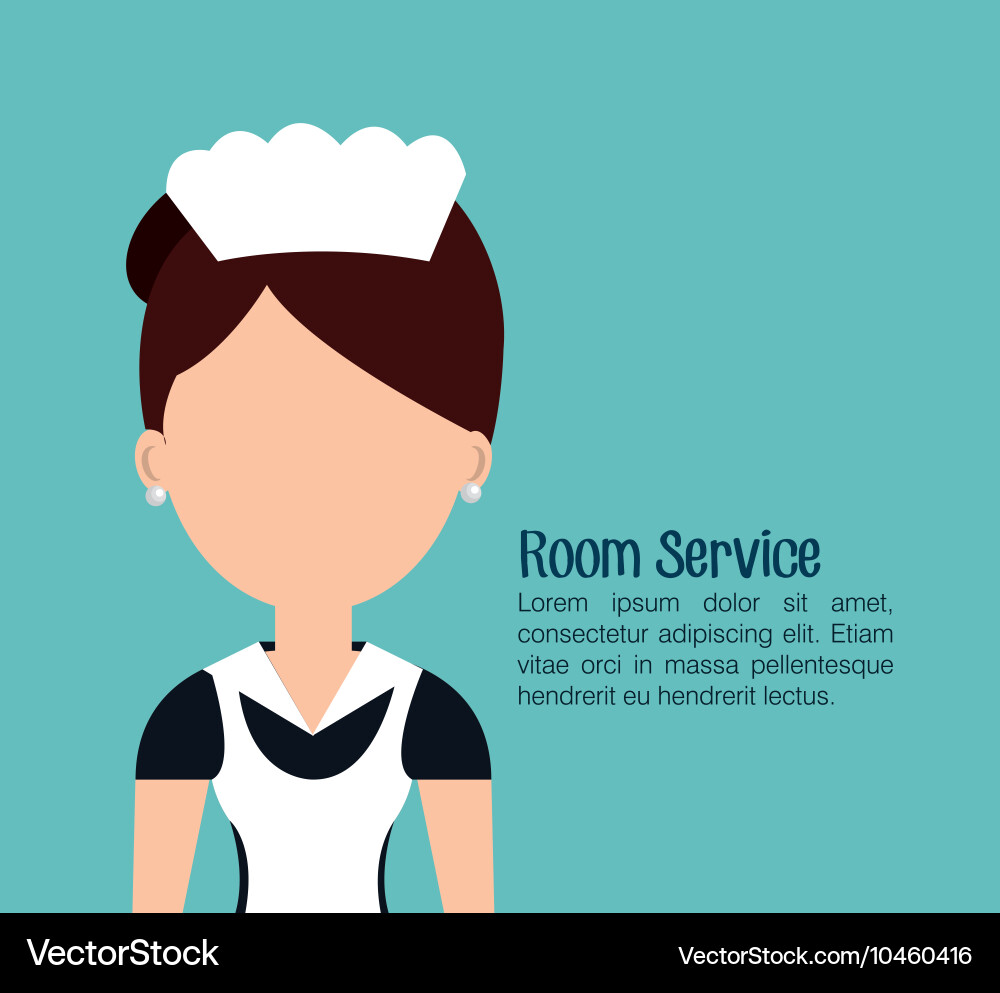 Room service hotel isolated icon Royalty Free Vector Image