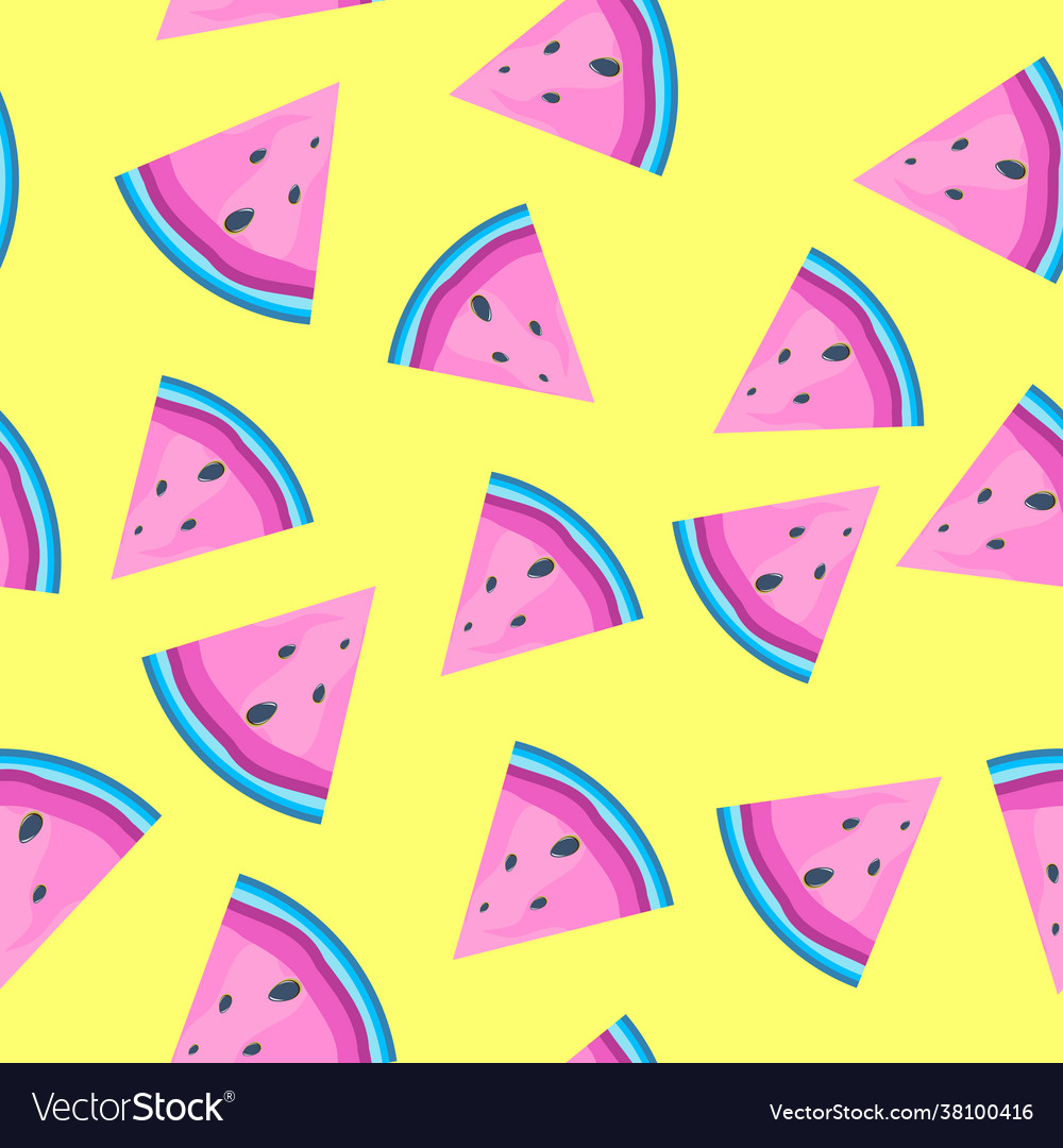 Summer flat seamless pattern background Royalty Free Vector