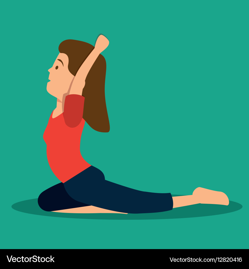 Woman athlete avatar character Royalty Free Vector Image