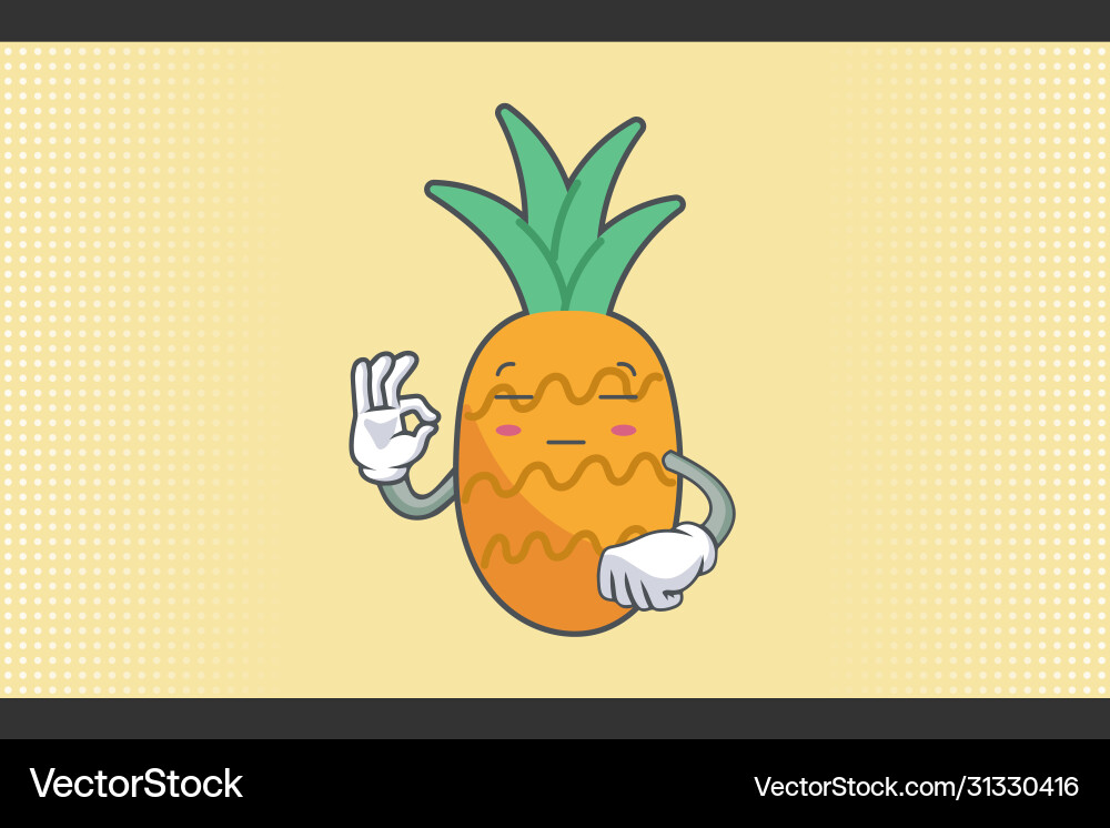 Zonk meditative unamused face emotion nice hand Vector Image