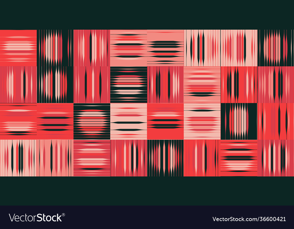Abstract geometric pattern with transition effect Vector Image