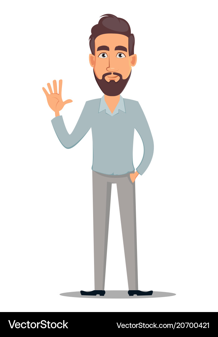 Business man in casual clothes Royalty Free Vector Image