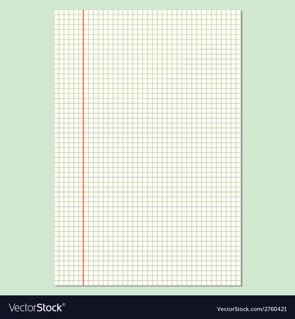 Checkered sheet Royalty Free Vector Image - VectorStock