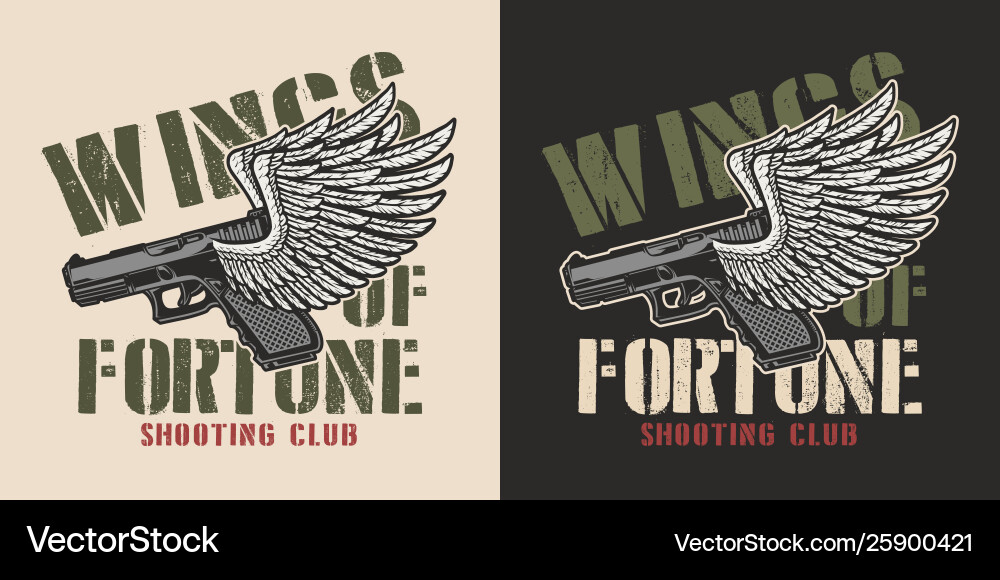 Colorful military and army label Royalty Free Vector Image