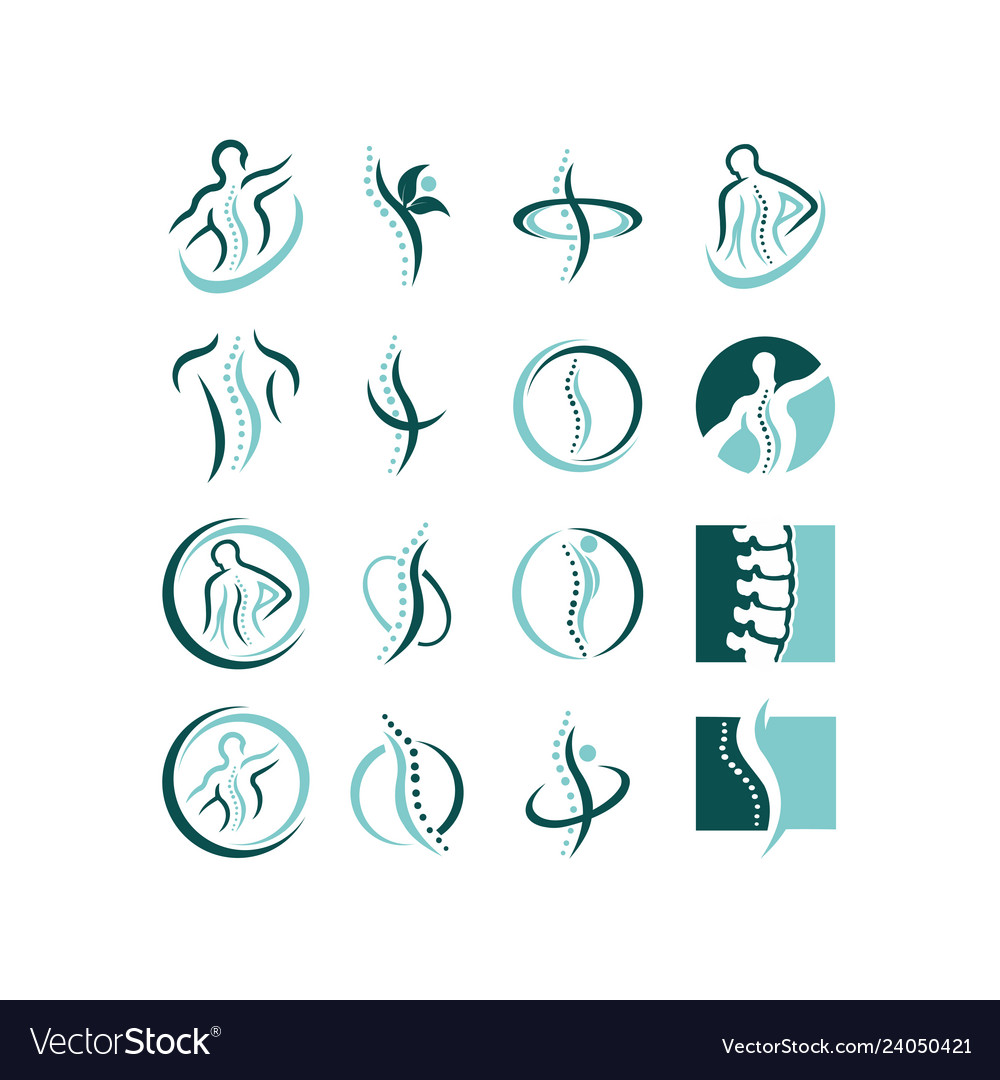 Creative chiropractic Royalty Free Vector Image