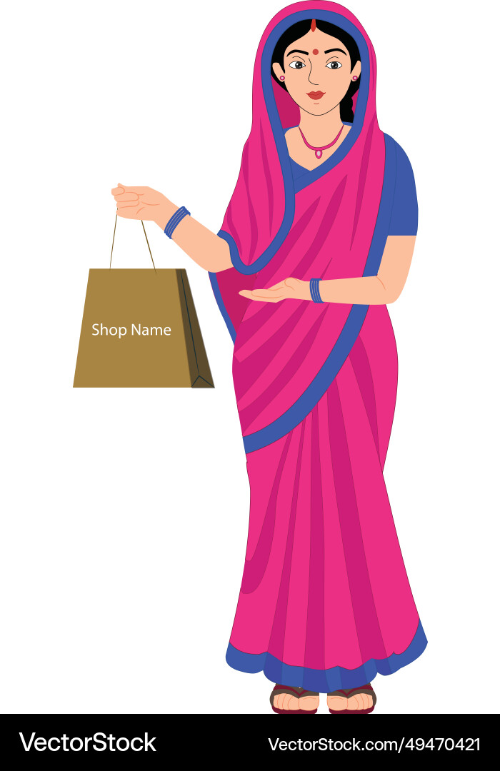 Indian business woman Royalty Free Vector Image