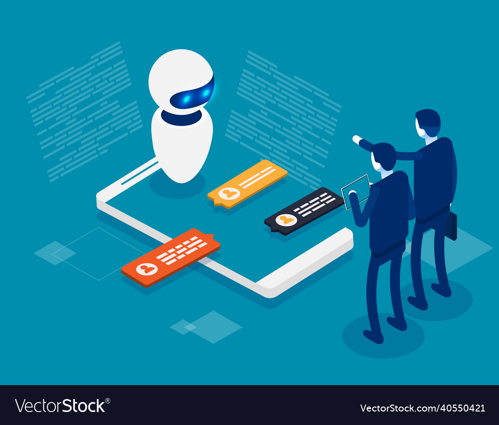 Machine learning or artificial intelligence Vector Image