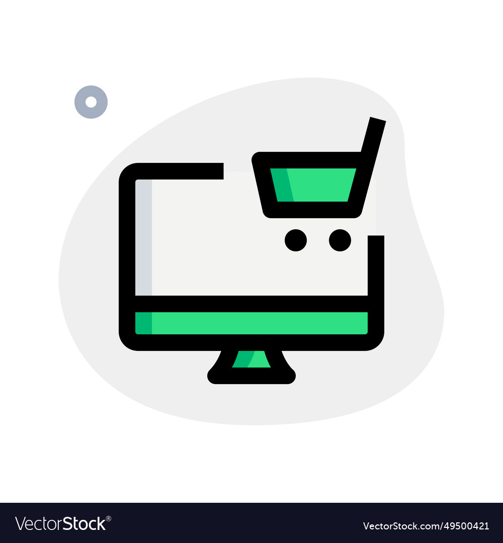 Placing items in an online shopping wishlist Vector Image
