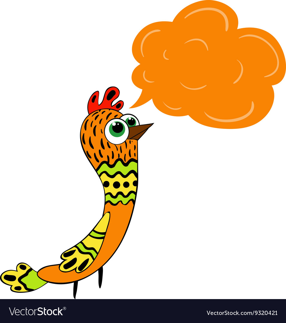 Smart bird Royalty Free Vector Image - VectorStock