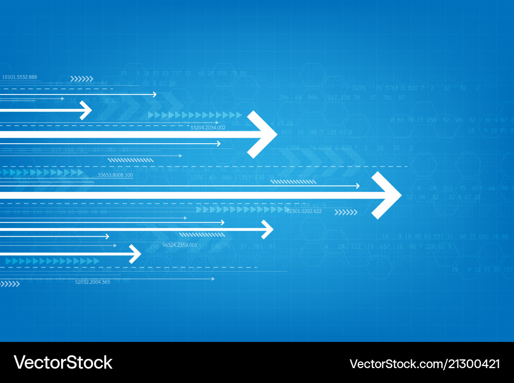Technology in the form of digital speed Royalty Free Vector