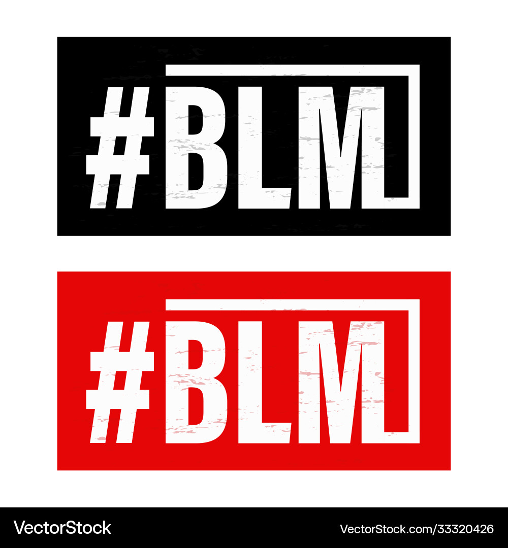 Blm black lives matter for printing flags t Vector Image