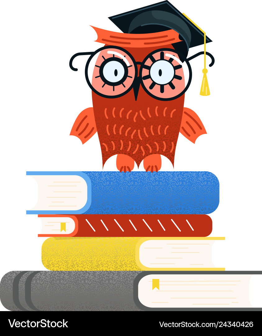 Colorful educational logo and back to school Vector Image