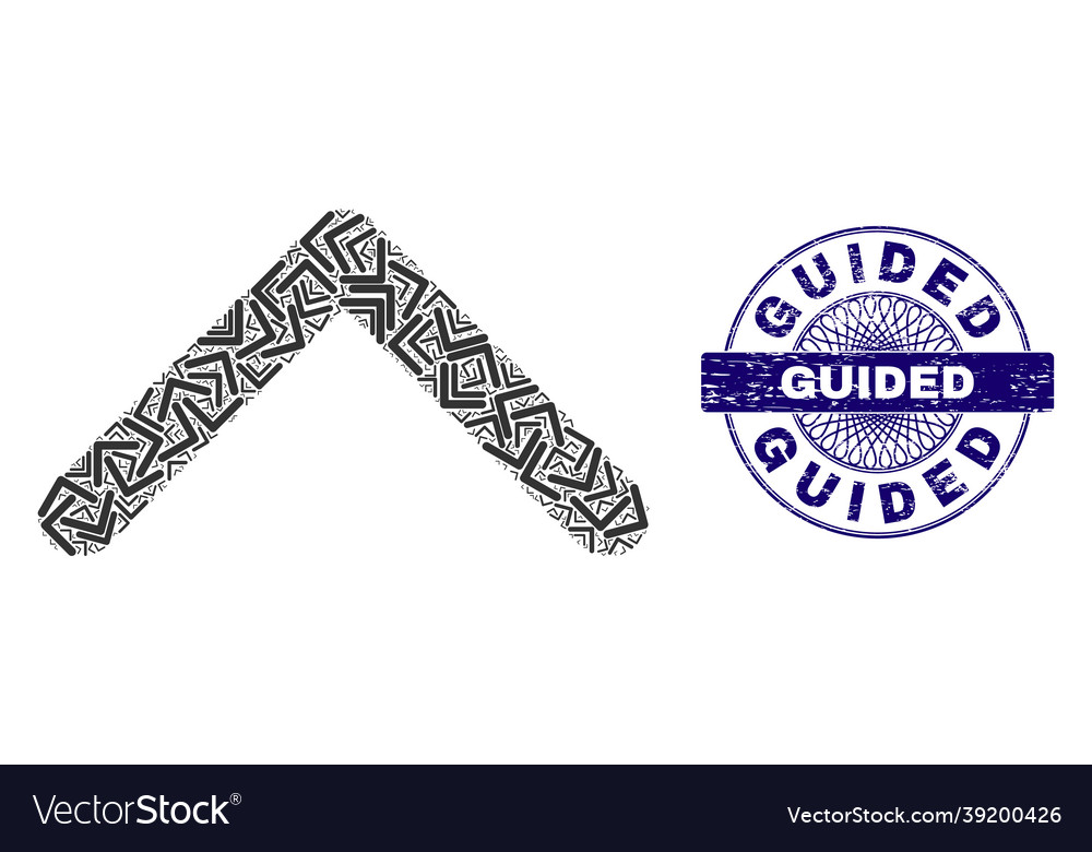 Direction up recursion mosaic of up Royalty Free Vector Direction up recursion mosaic of up Royalty Free Vector