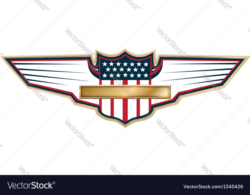 Flag shield Royalty Free Vector Image - VectorStock