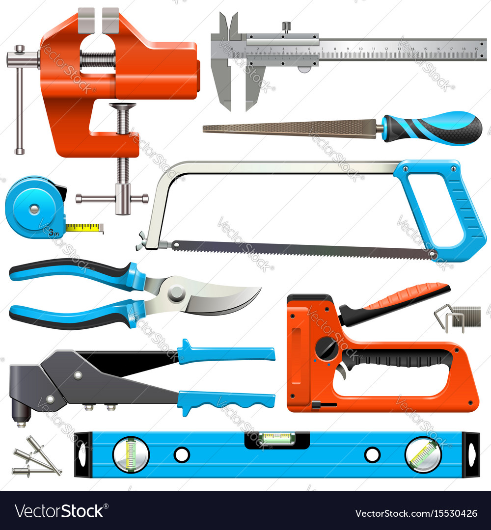 Hand tools icons Royalty Free Vector Image - VectorStock