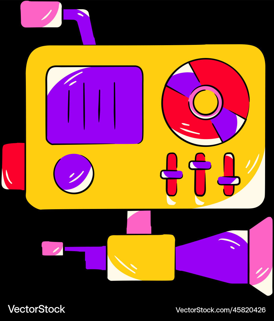 Movie camera Royalty Free Vector Image - VectorStock