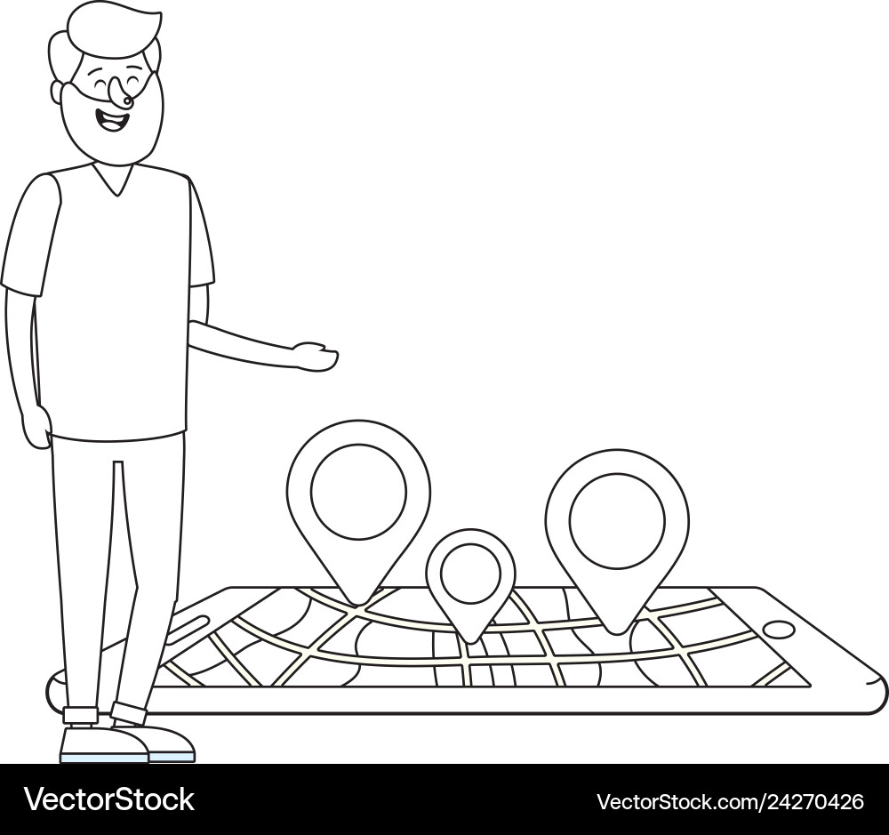 Real estate man cartoon Royalty Free Vector Image