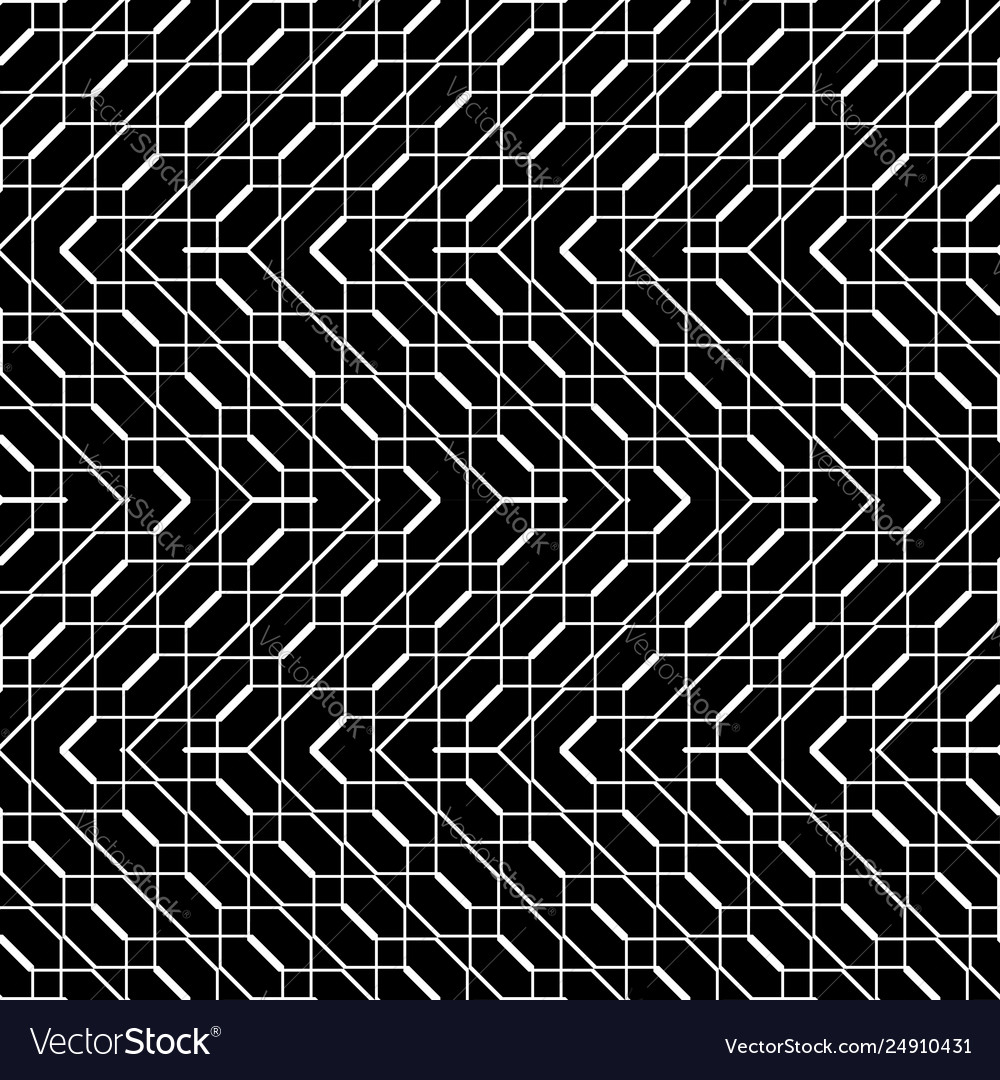 Design seamless monochrome geometric pattern Vector Image
