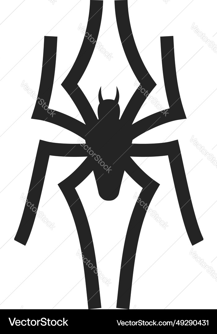 Spider logo template isolated brand identity icon Vector Image