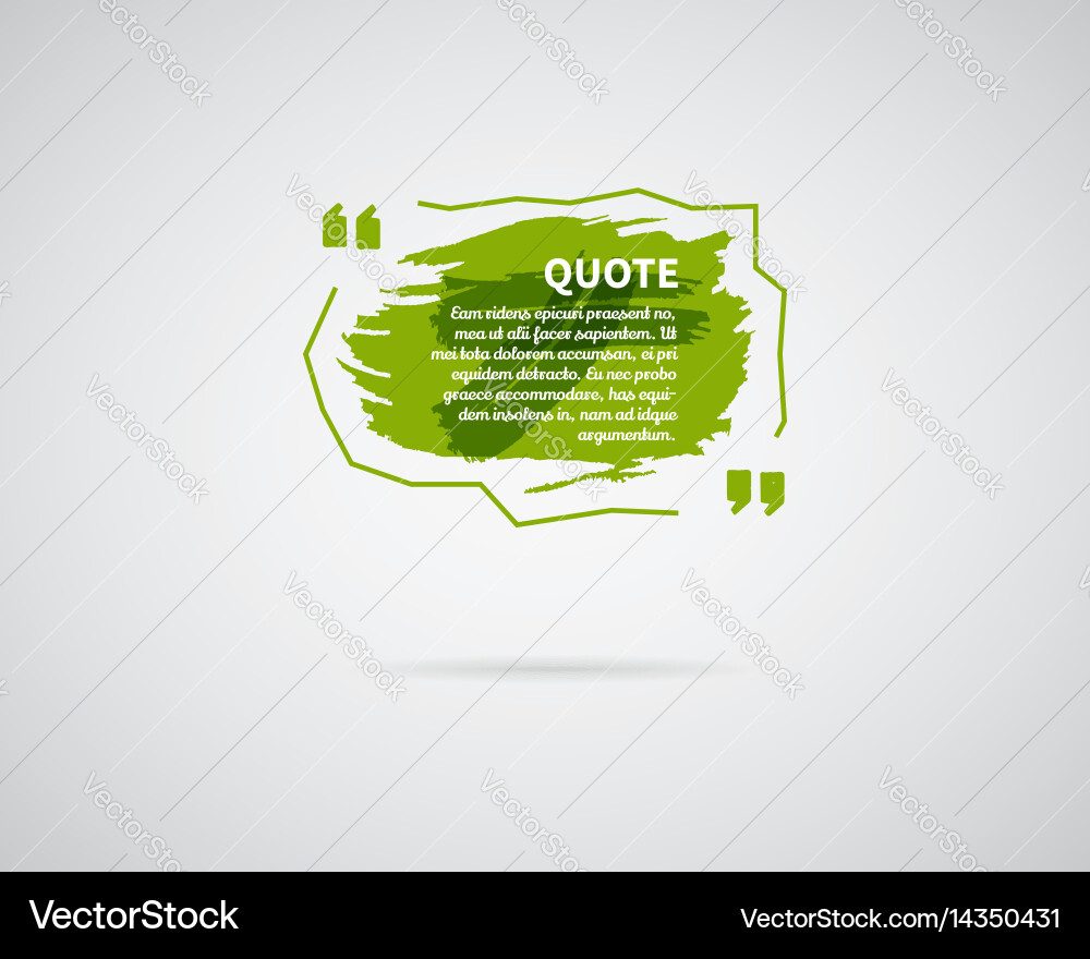 Watercolor ink splash quote blank template Vector Image