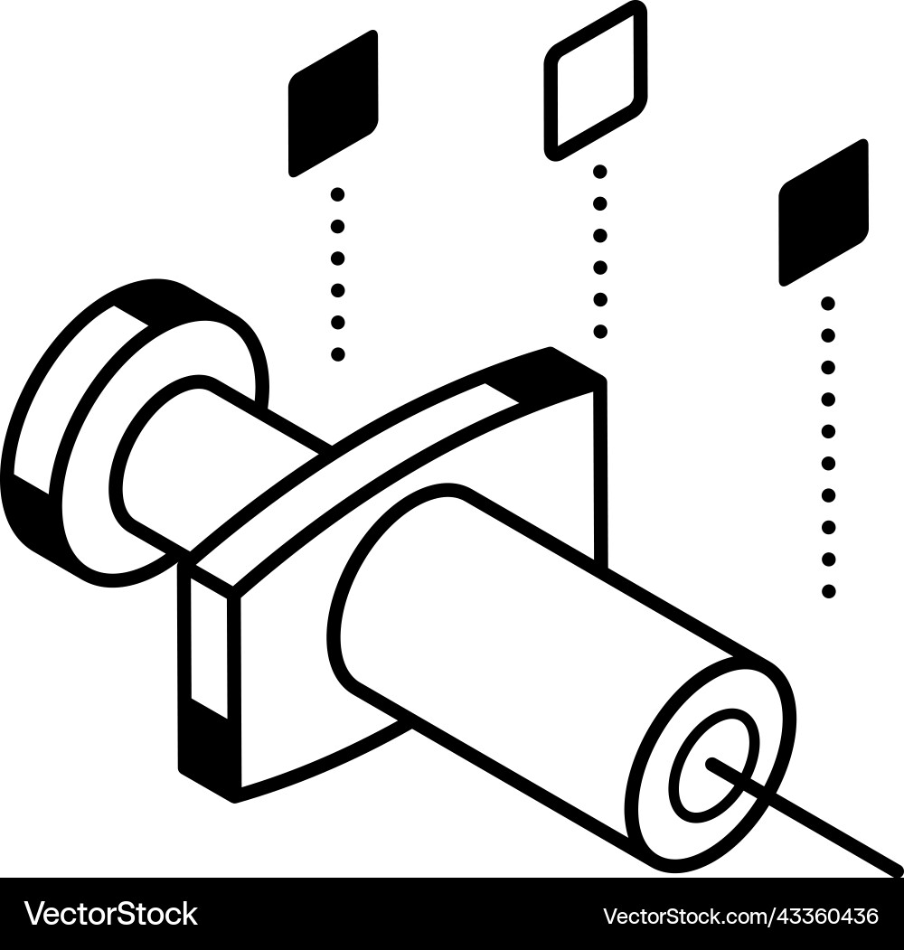 An icon of injection line design Royalty Free Vector Image