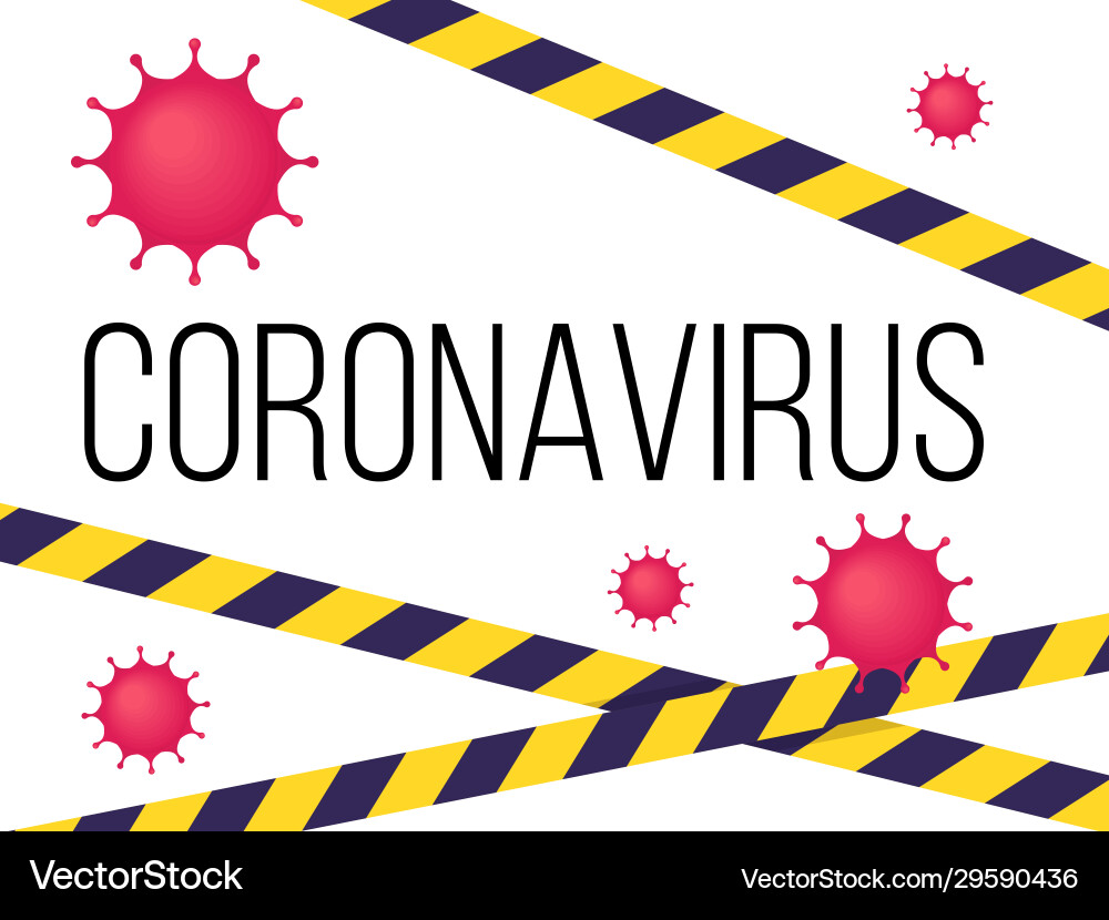 Coronavirus banner stop pandemic concept can Vector Image