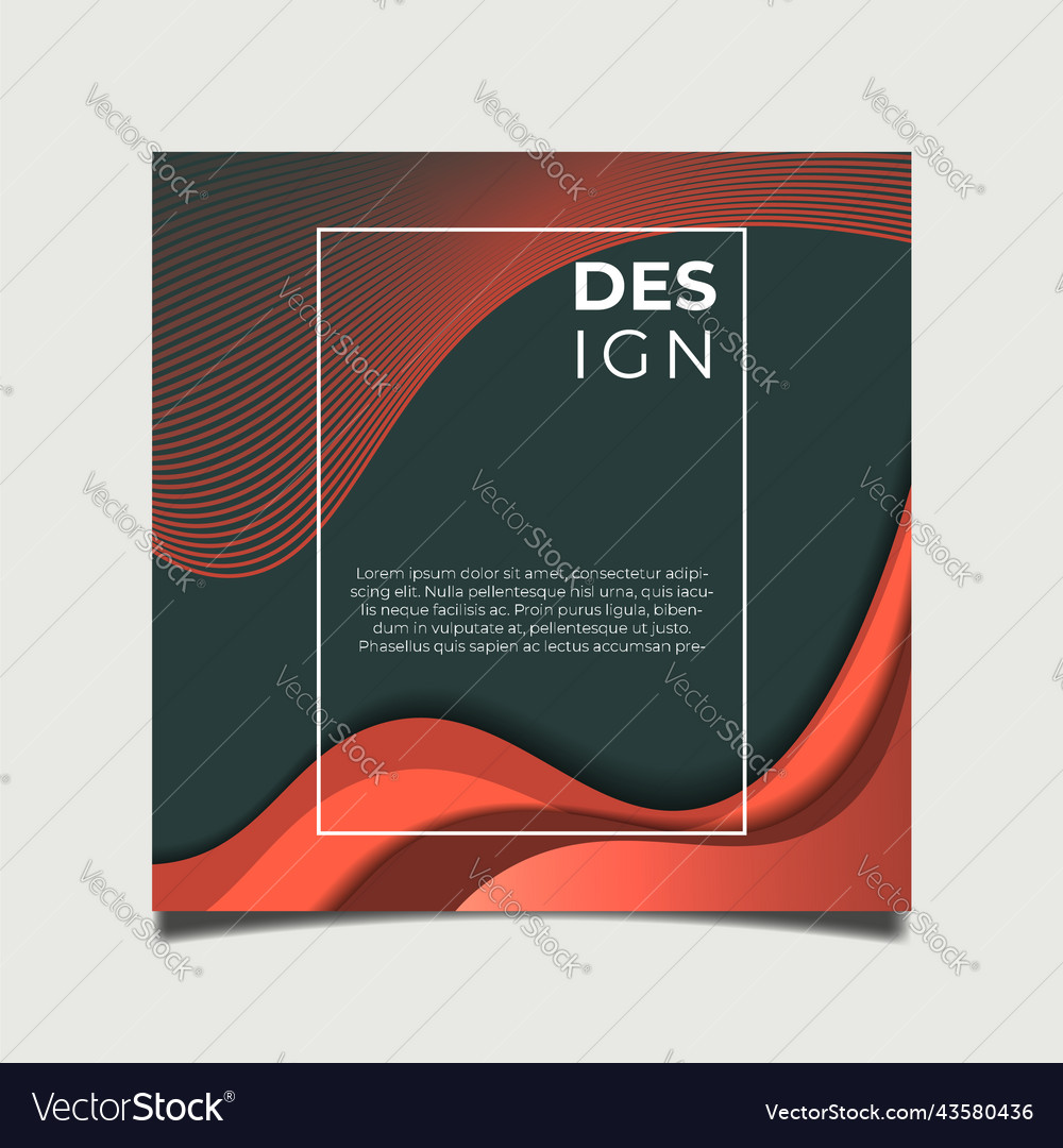 Creative abstract geometry background template Vector Image