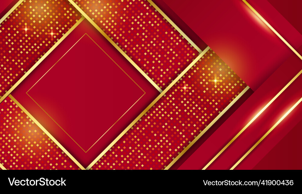 Luxury red gold background elegant business Vector Image