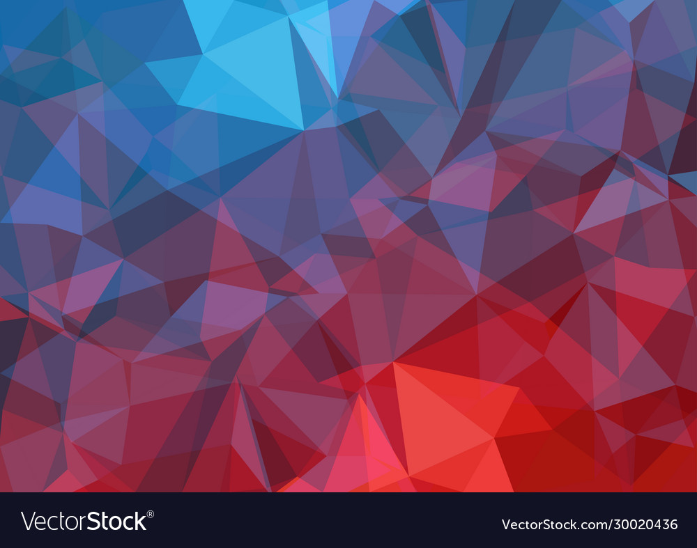 Multicolor geometric rumpled triangular low poly Vector Image