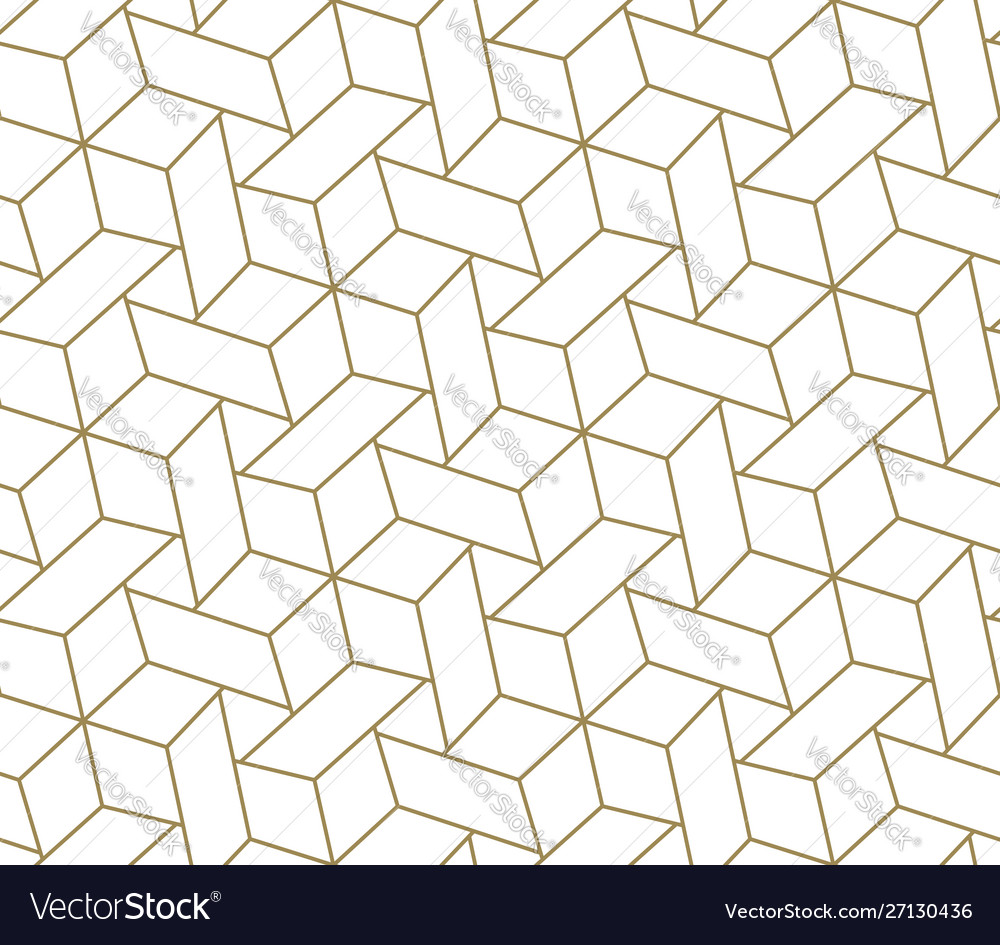 Seamless pattern with abstract geometric line Vector Image