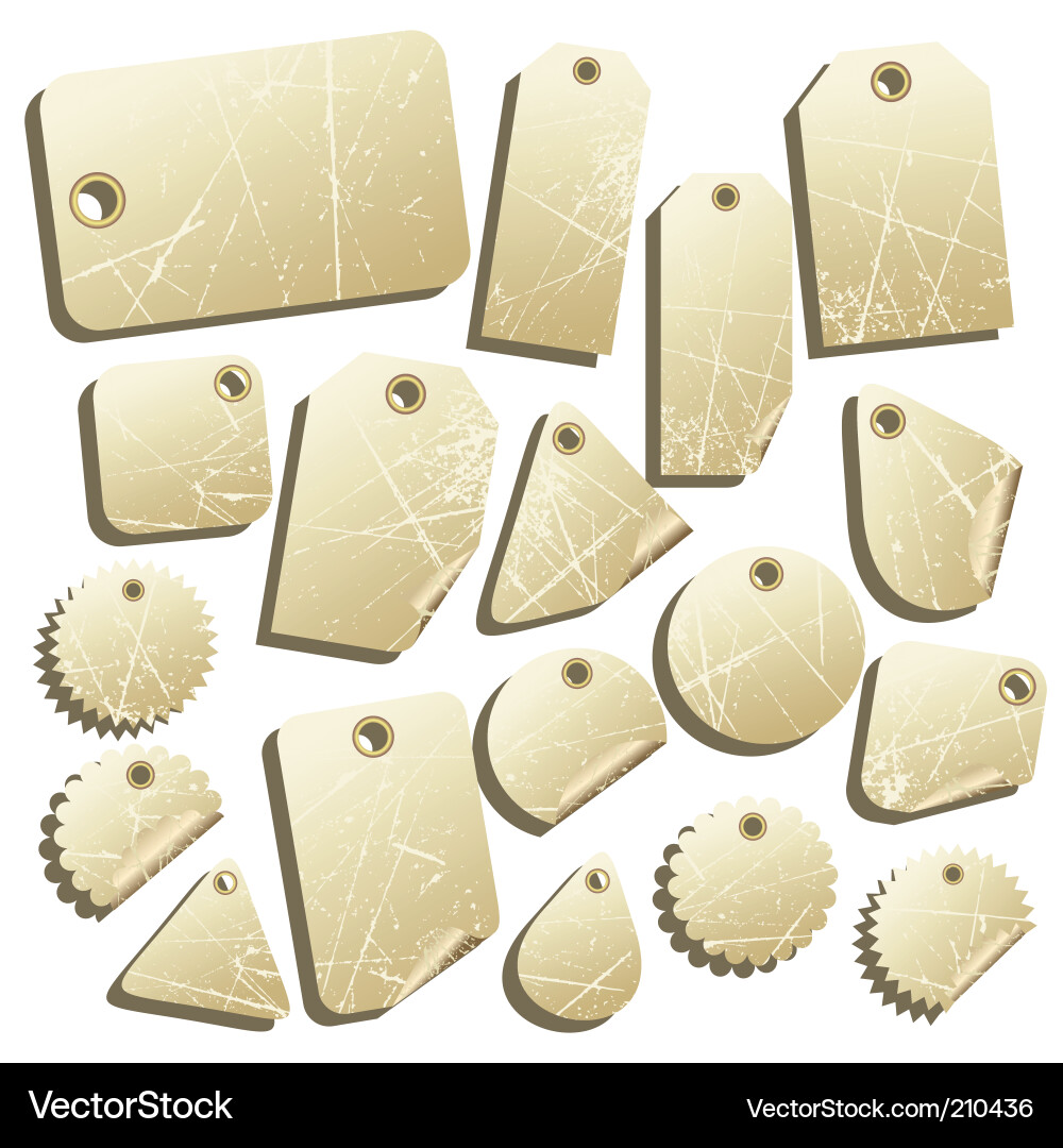 Swing tags Royalty Free Vector Image - VectorStock