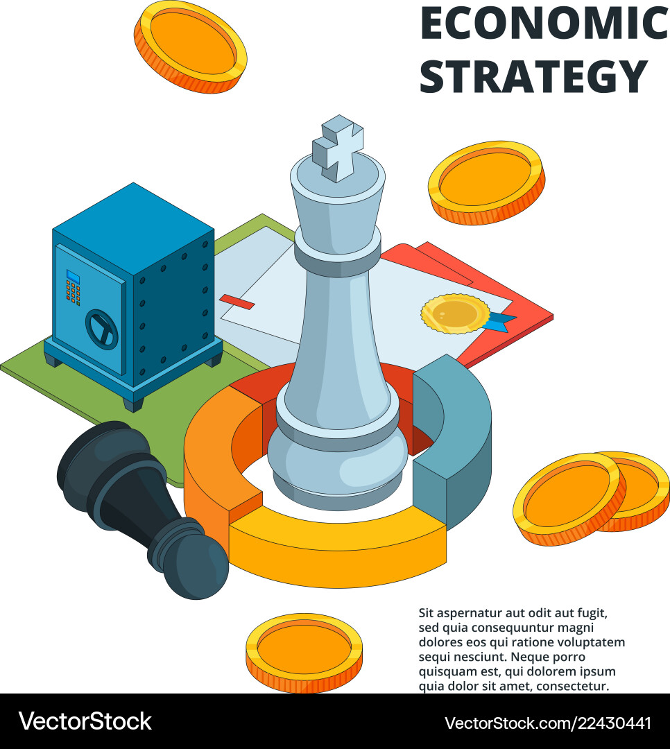 Business strategy concept corporate success Vector Image