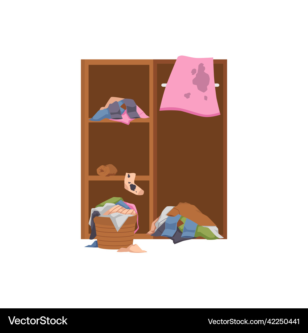 Messy Closet Clipart