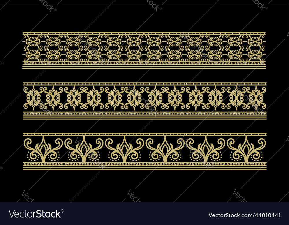 Elegant rectangle seamless golden decorative Vector Image Elegant rectangle seamless golden decorative Vector Image