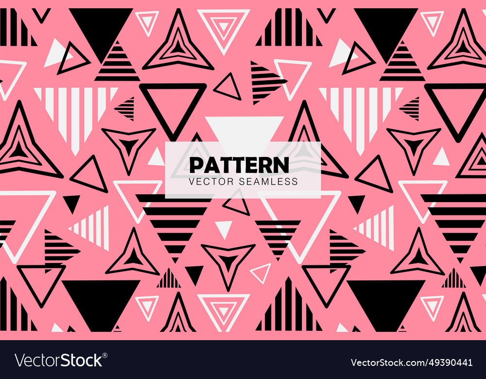 Geometrical Triangle Shapes Abstract Pattern Vector Image